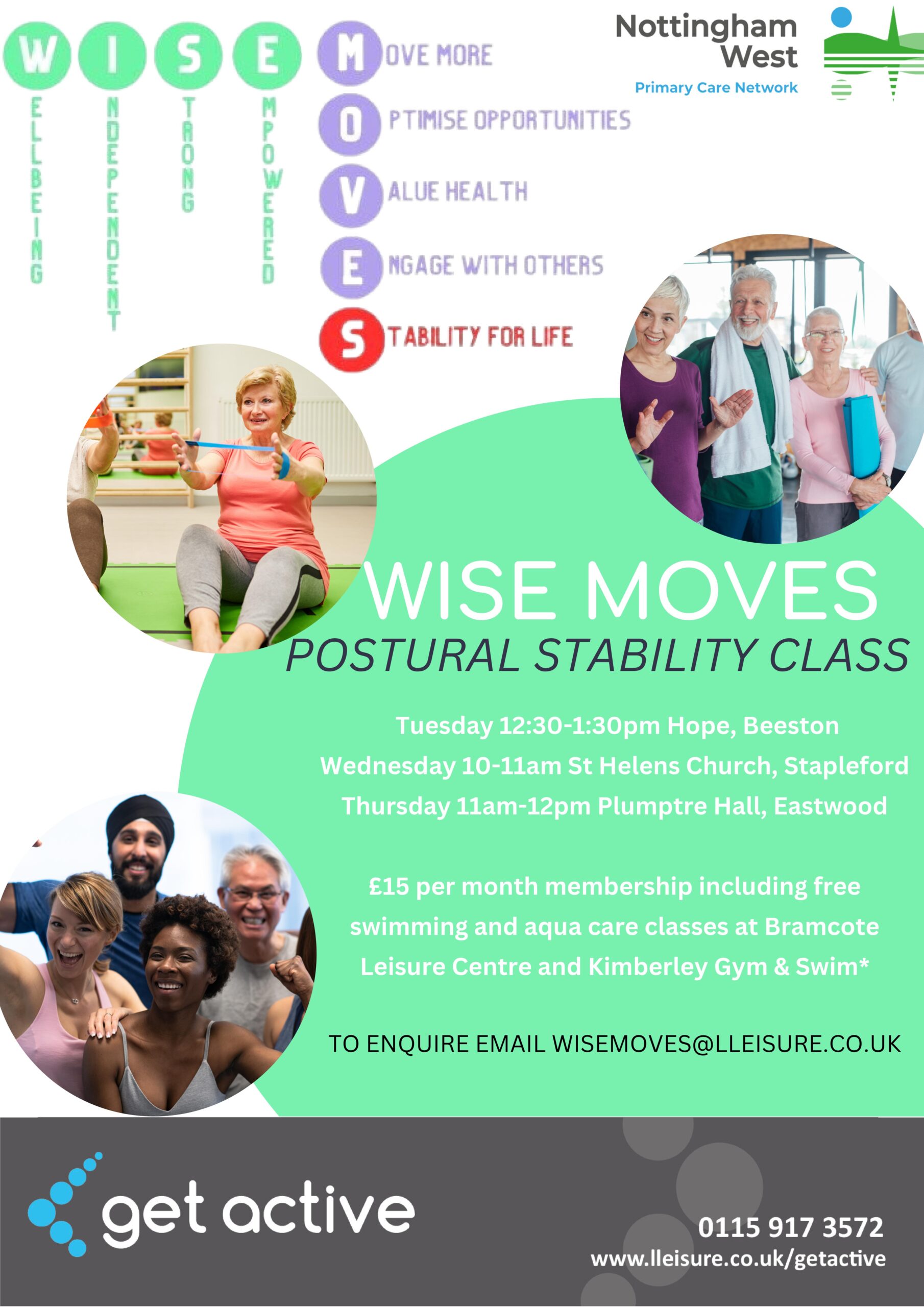Wise Moves- Postural Stability Class - Bramcote Surgery