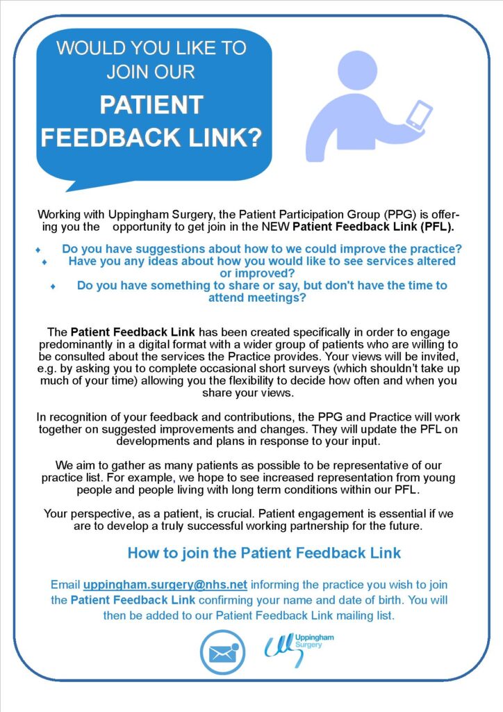 Patient Participation Group (PPG) - The Uppingham Surgery