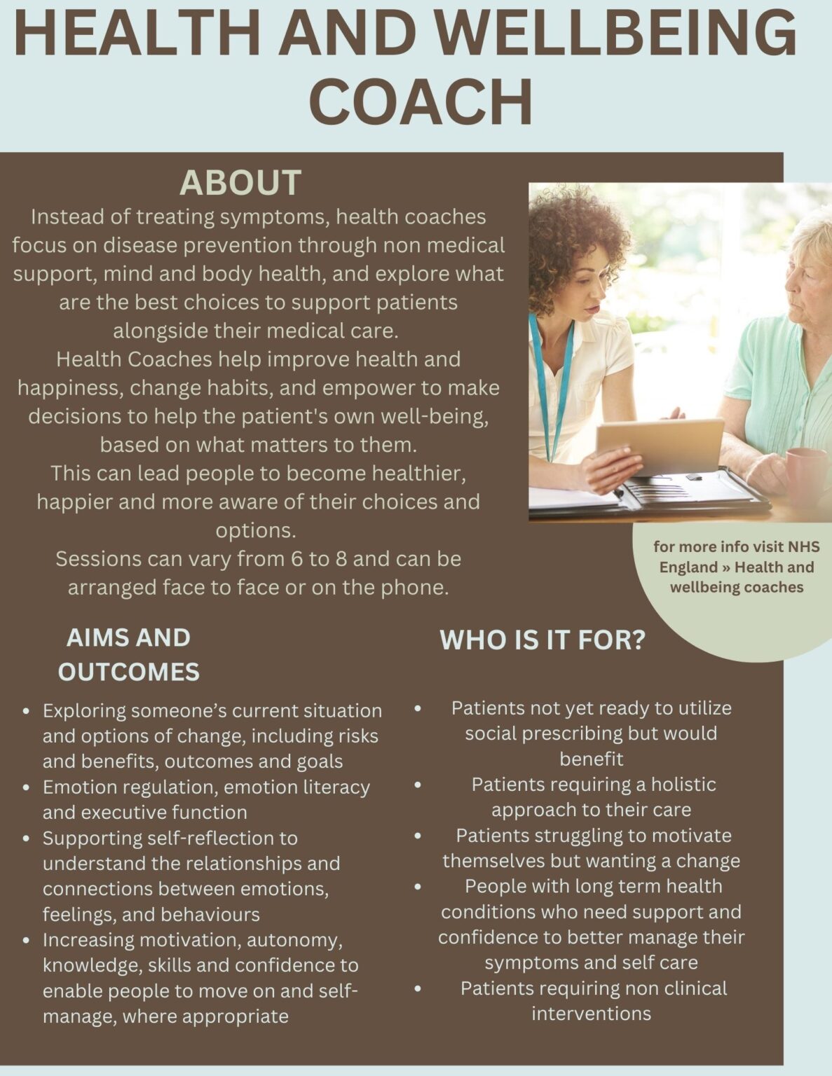 Health and Wellbeing Coach - Pilning Surgery