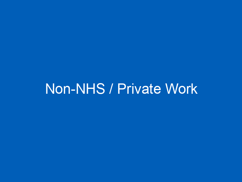 Non-NHS / Private Work - The Ivy Medical Group