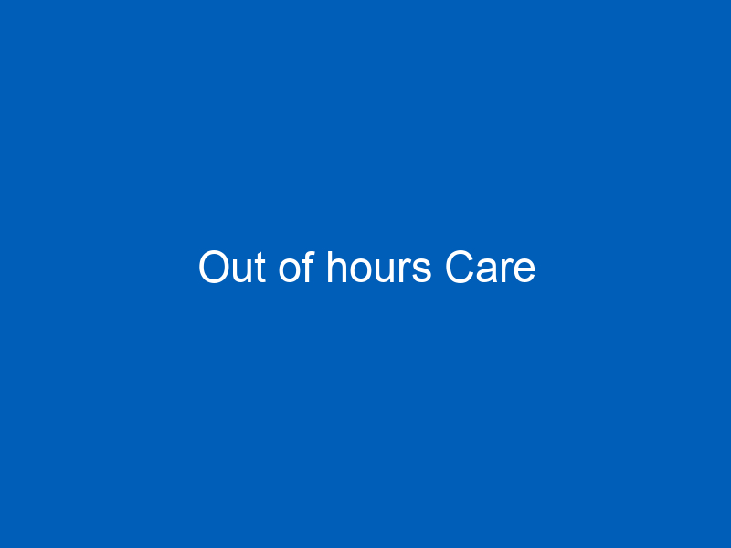 Out of hours Care - The Ivy Medical Group
