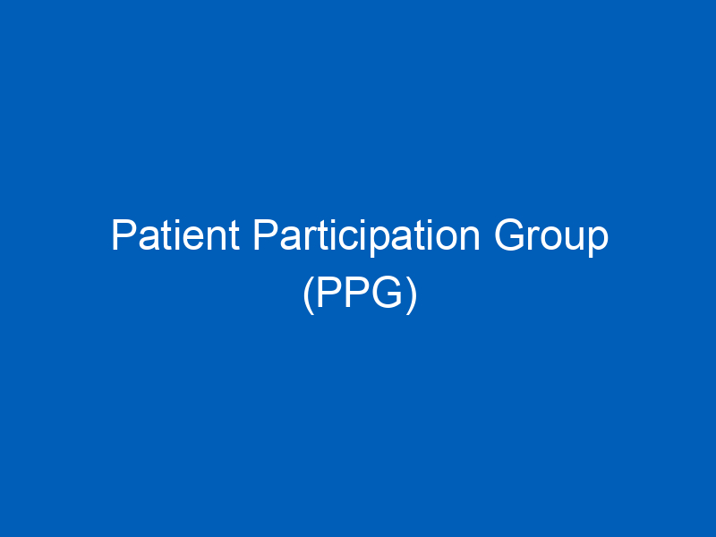 Patient Participation Group (PPG) - The Ivy Medical Group