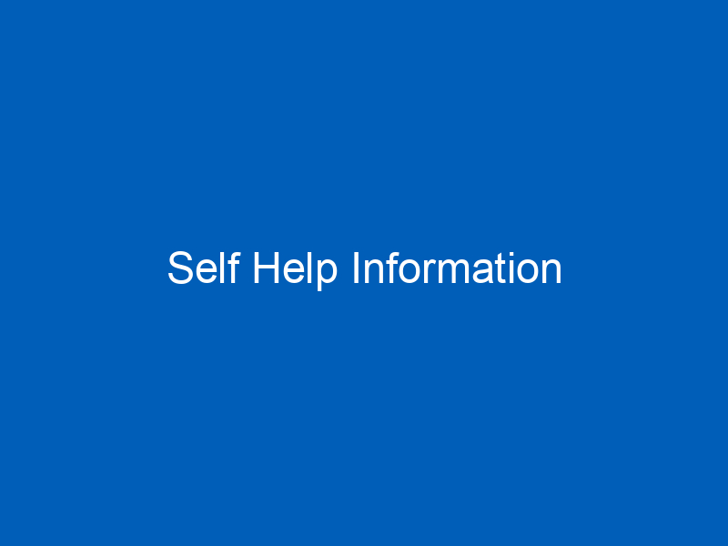 Self Help Information - The Ivy Medical Group