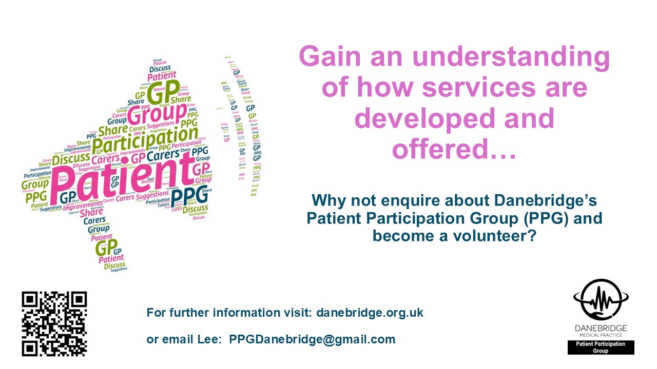 Patient Participation Group (PPG) Recruitment - Danebridge Medical Practice