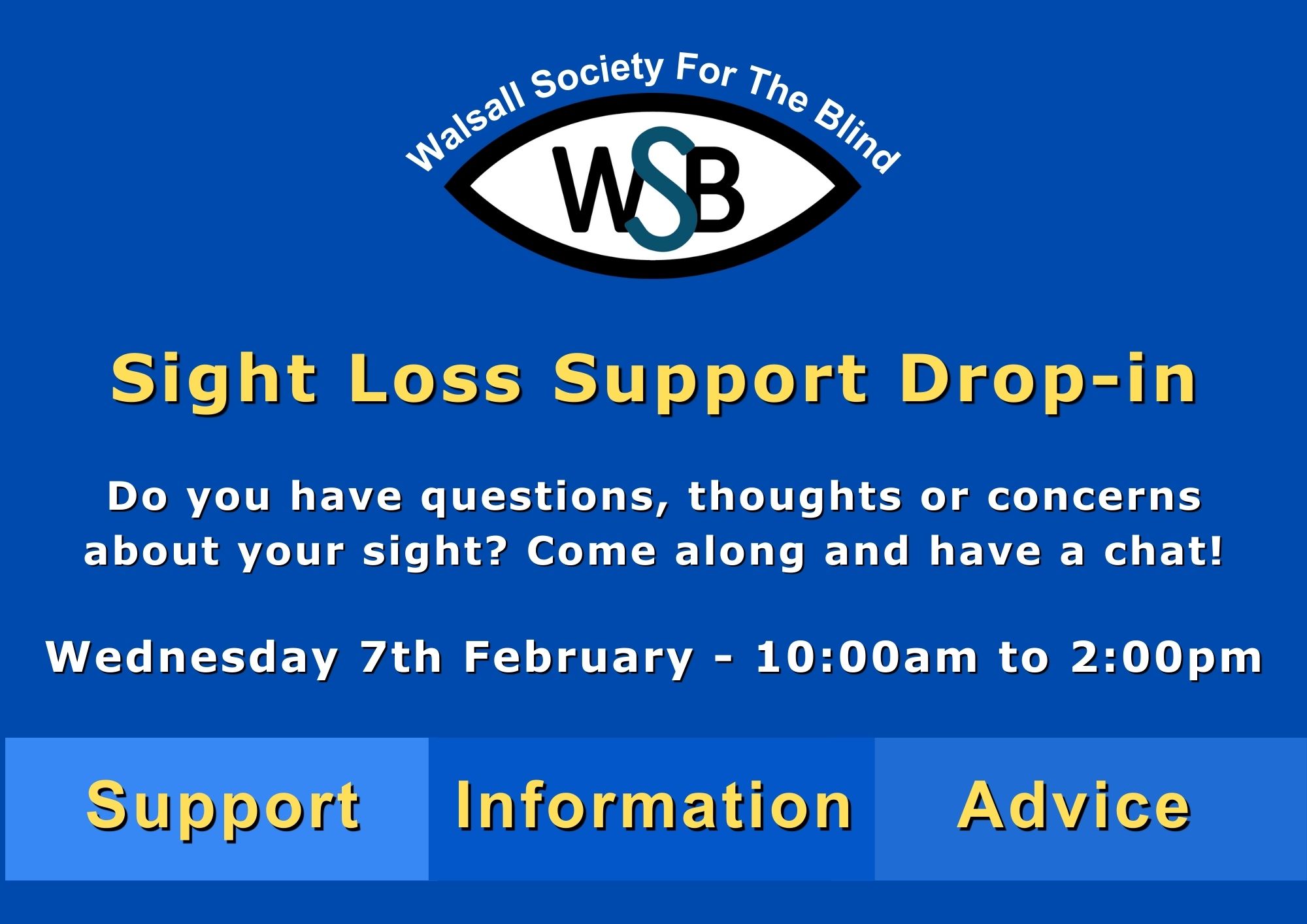 Sight Loss Support Drop-in - Umbrella Medical Group