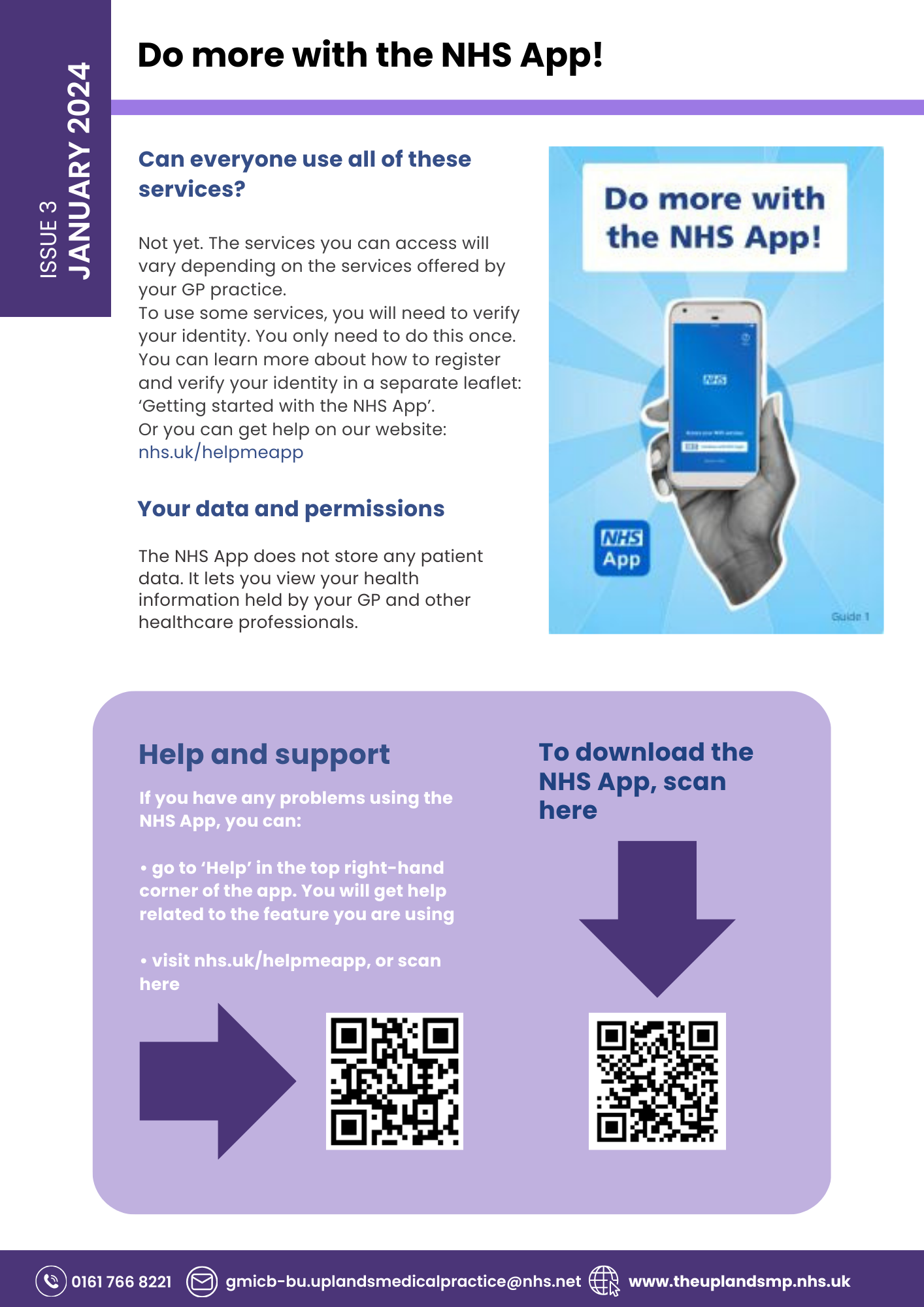 Patient Newsletter for January 2024 - The Uplands Medical Practice