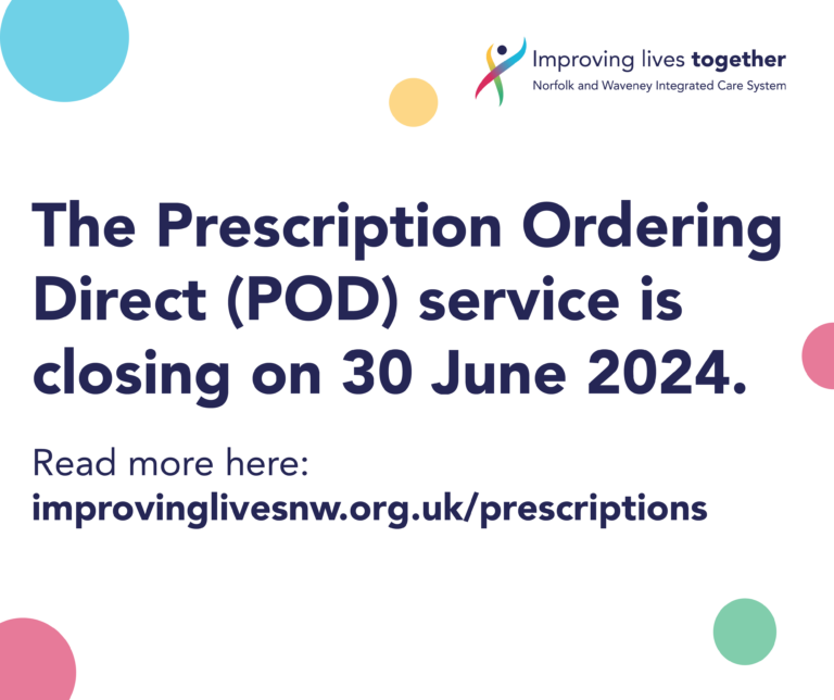 Prescription Ordering Direct (POD) closure - High Street Surgery
