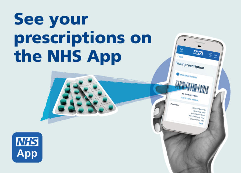 Digital prescriptions in the NHS App - Hall Green Health