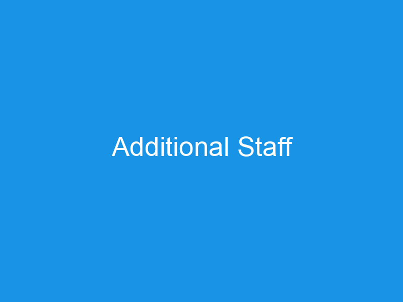 Additional Staff - The Manor Surgery