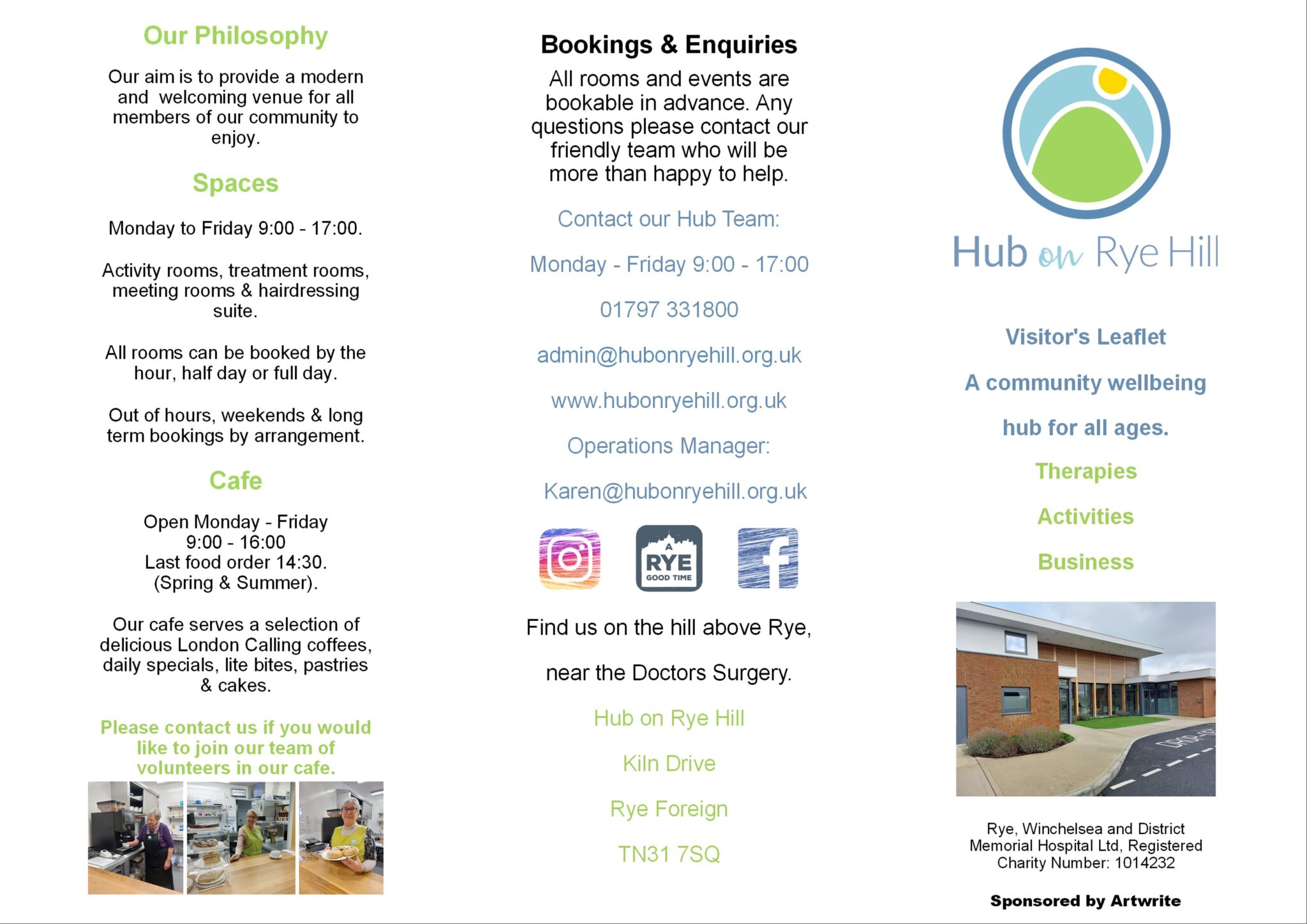 Hub on Rye Hill - Visitors leaflet - Northiam and Broad Oak Surgery