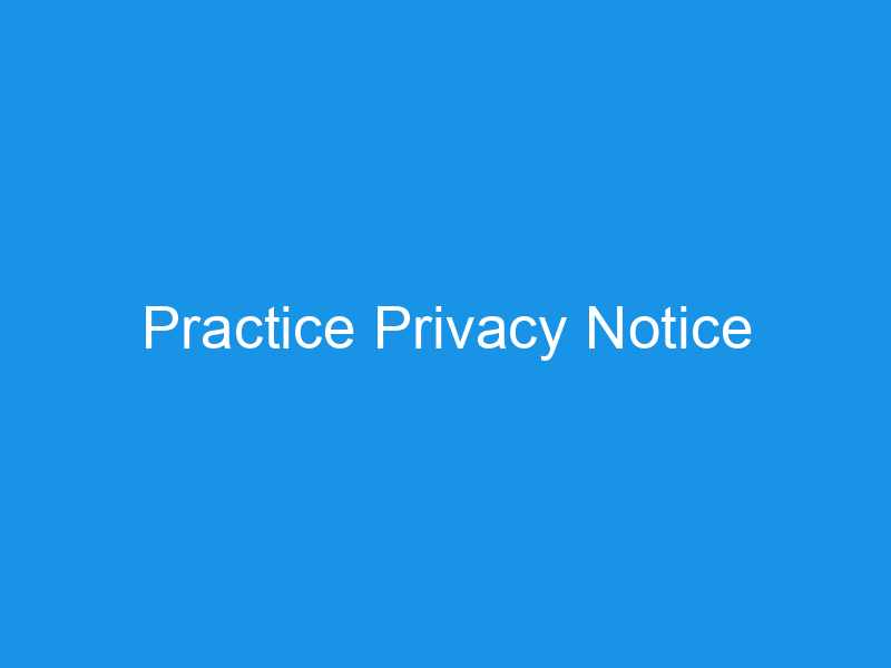 Practice Privacy Notice - Fenland Group Practice