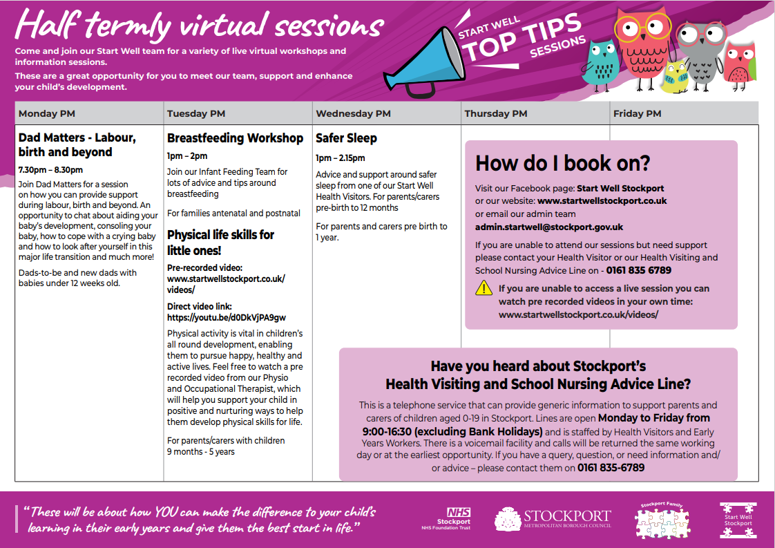 Start Well Virtual Offer - Manor Medical Practice