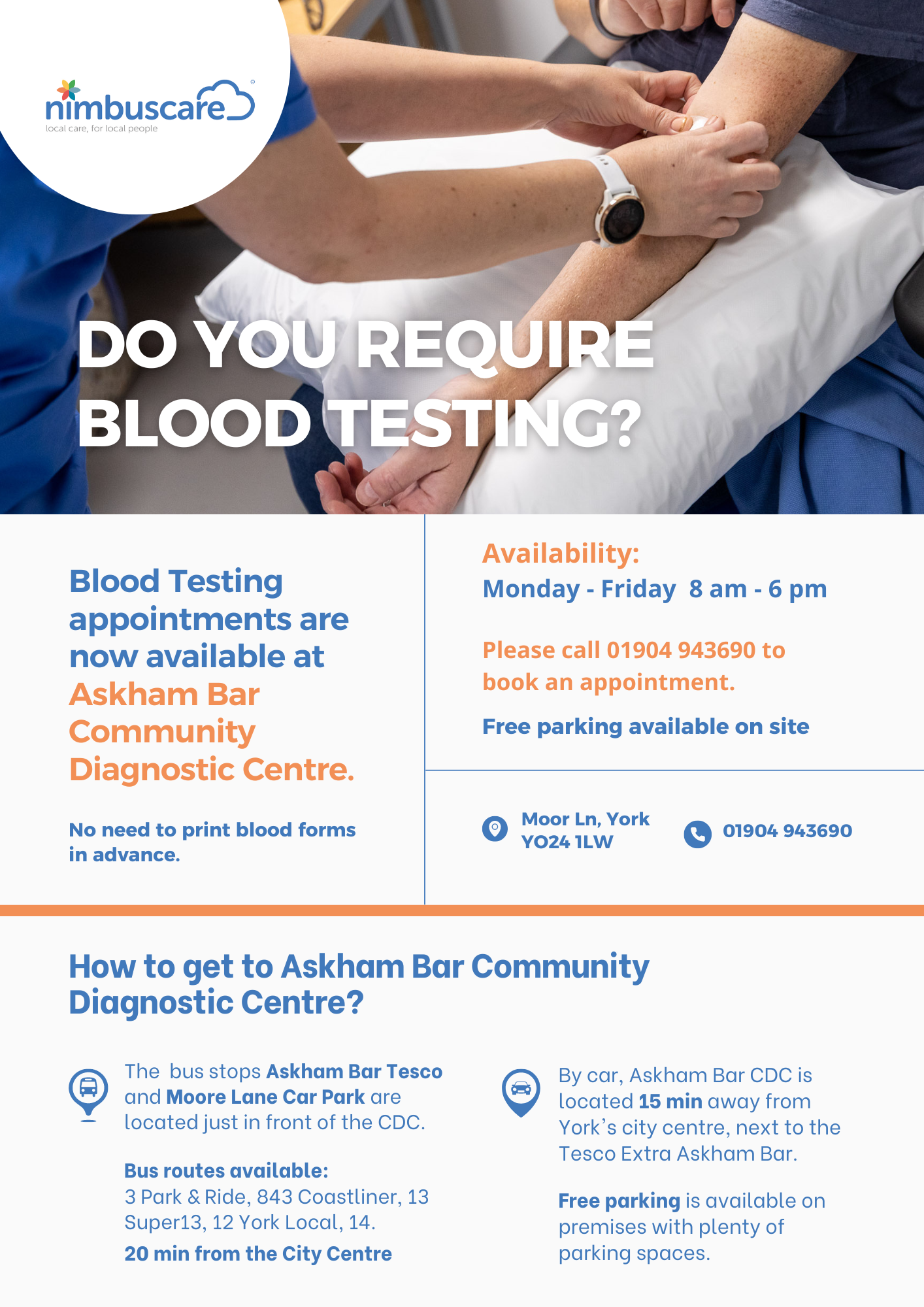 Blood test appointments - York - Pocklington Group Practice