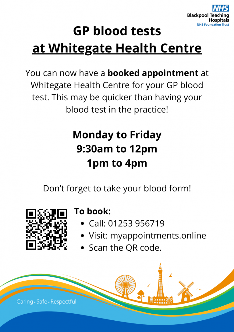 GP blood tests available in Whitegate Health Centre - Bloomfield ...