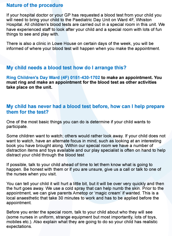 Blood Tests - The Beeches Medical Centre