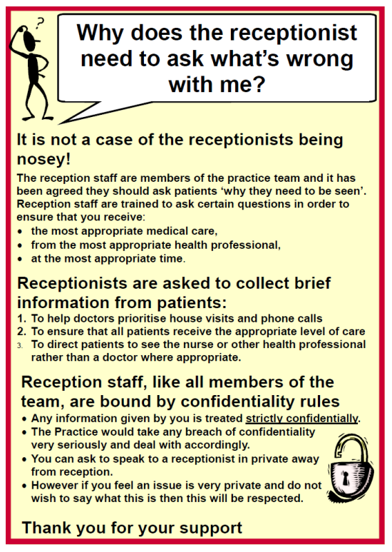 Making an appointment - Dr A Hayat & Partners