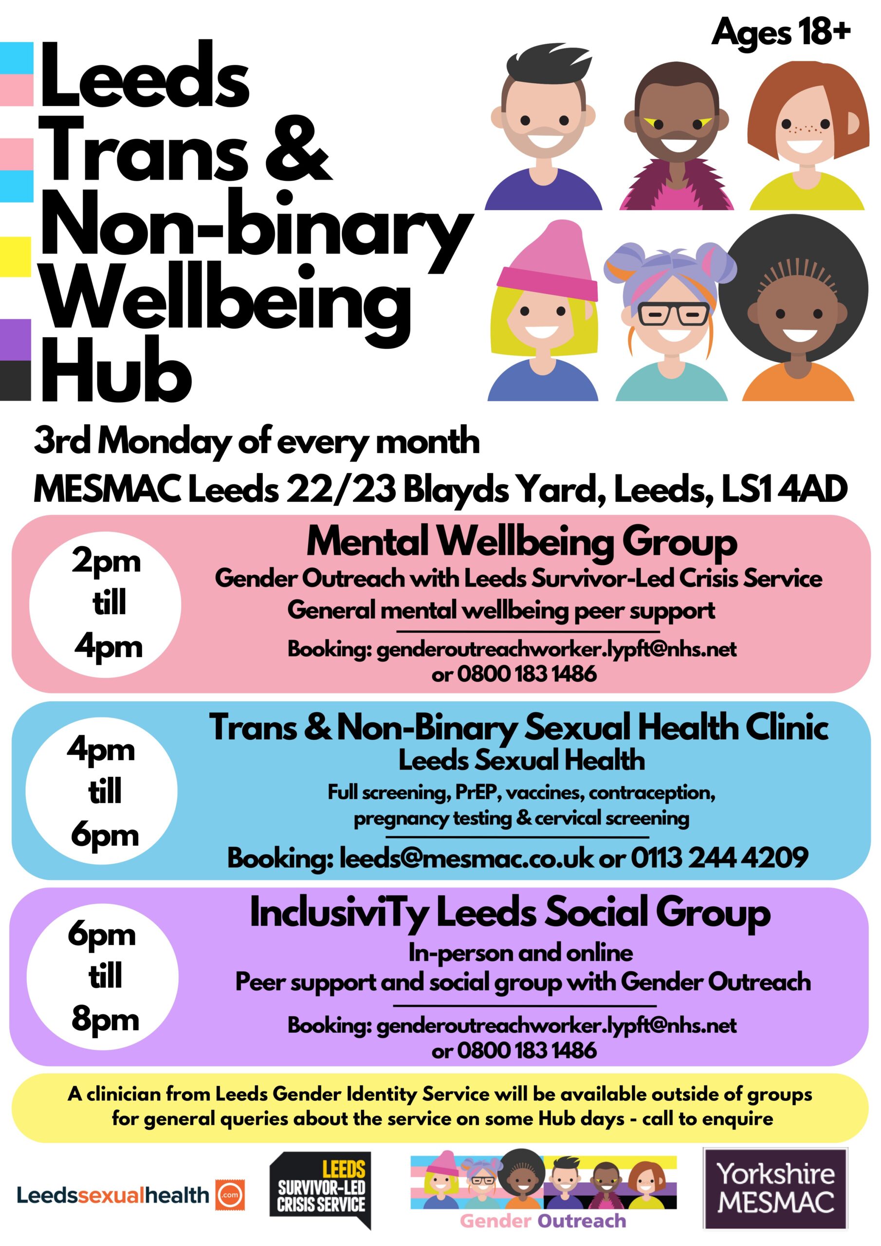 Leeds Trans & Non-binary Wellbeing Hub - North Leeds Medical Practice
