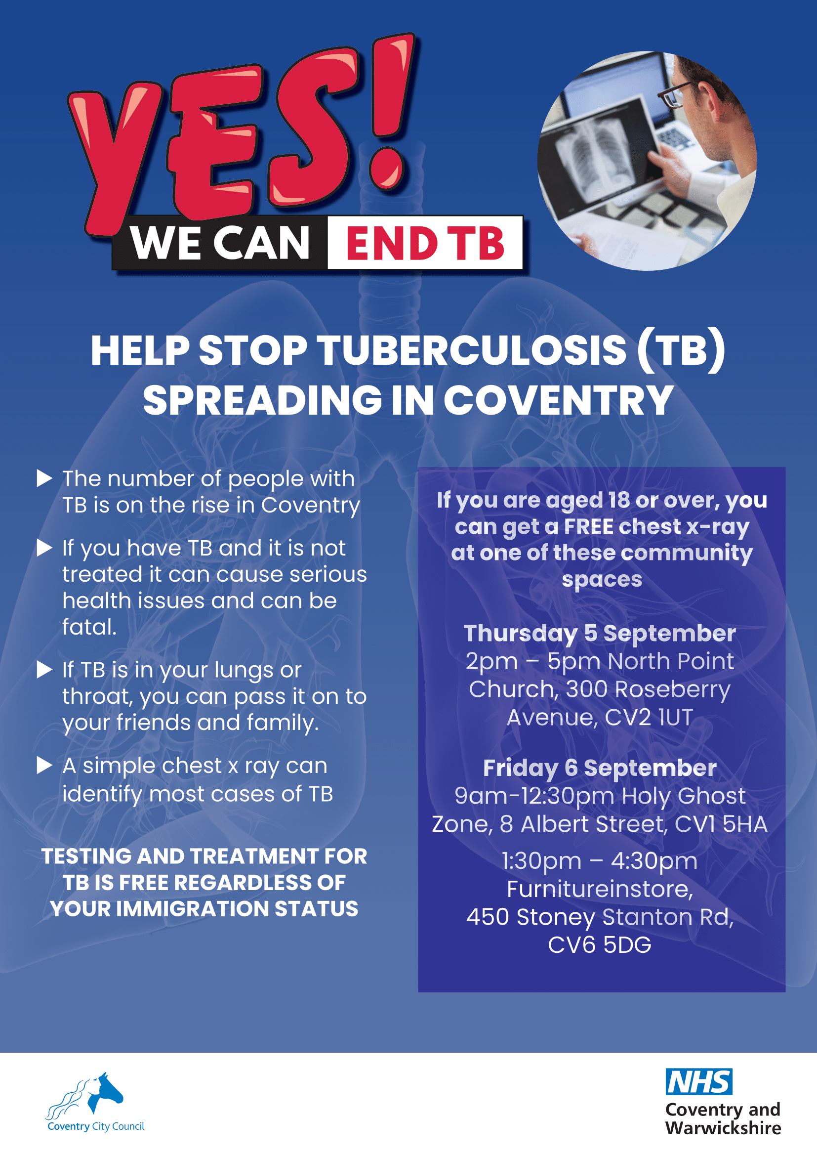 Yes! We can end Tuberculosis! - Paradise Medical Centre