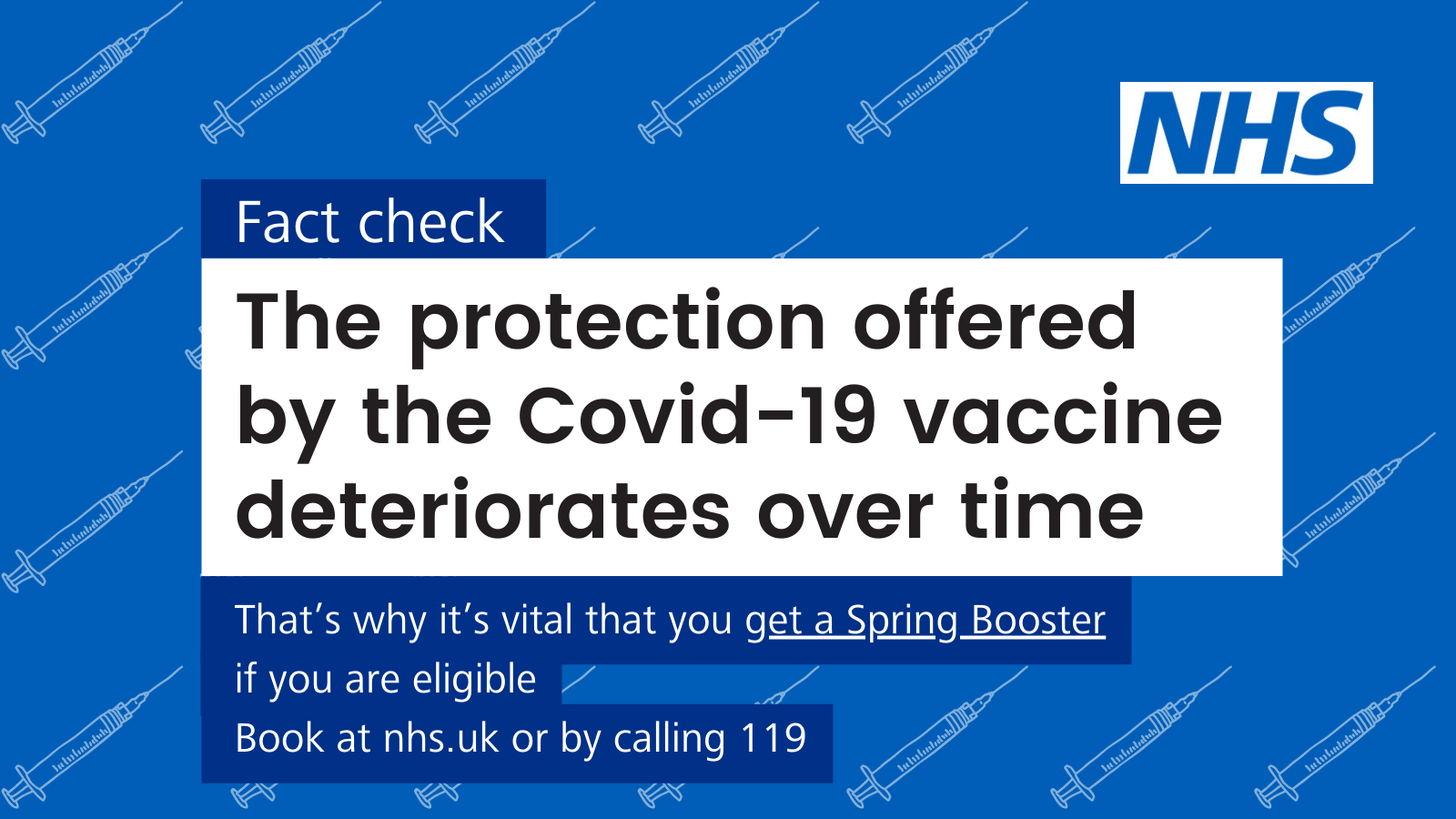 Spring Booster 2022 - Cantilupe & Hampton Dene Surgeries