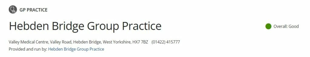 Practice Policies and Patient Information - Hebden Bridge Group Practice