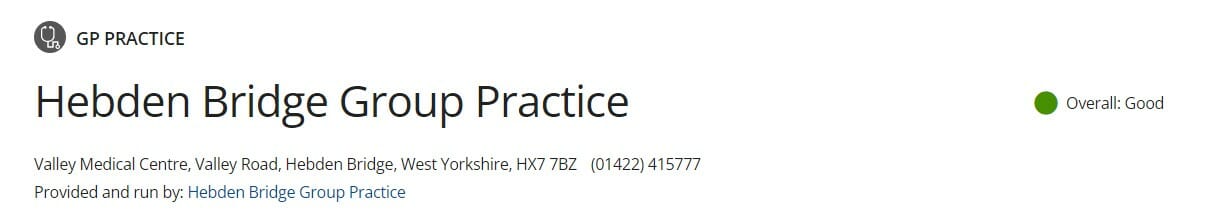 Practice Policies and Patient Information - Hebden Bridge Group Practice