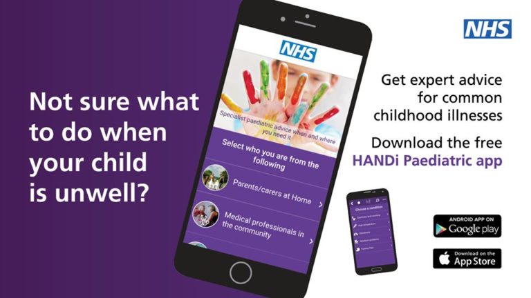 HANDi Paediatric app - Middleton Lodge Practice