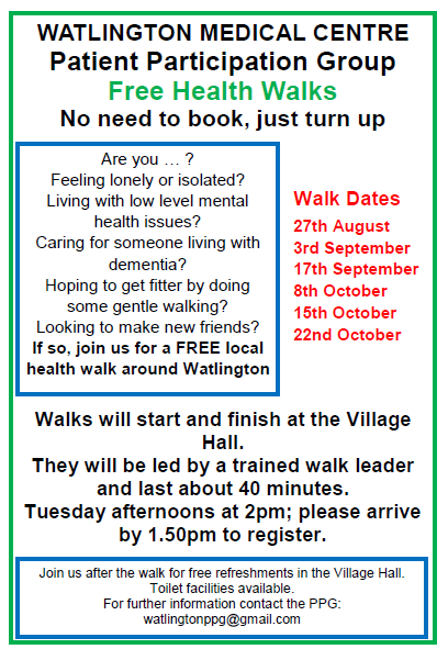 Patient Participation Group - Watlington Medical Centre