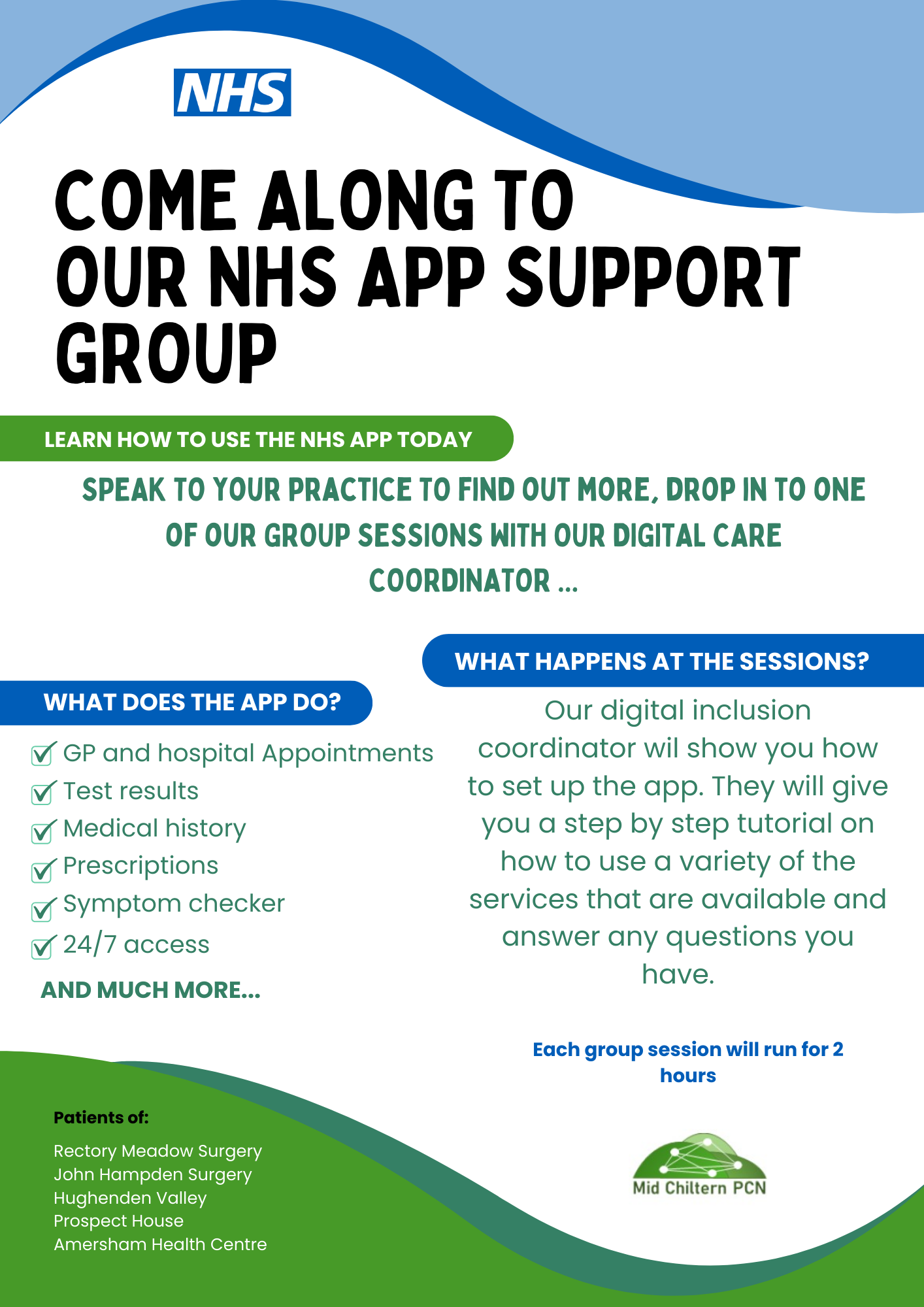 Digital Inclusion Sessions - Mid Chiltern PCN