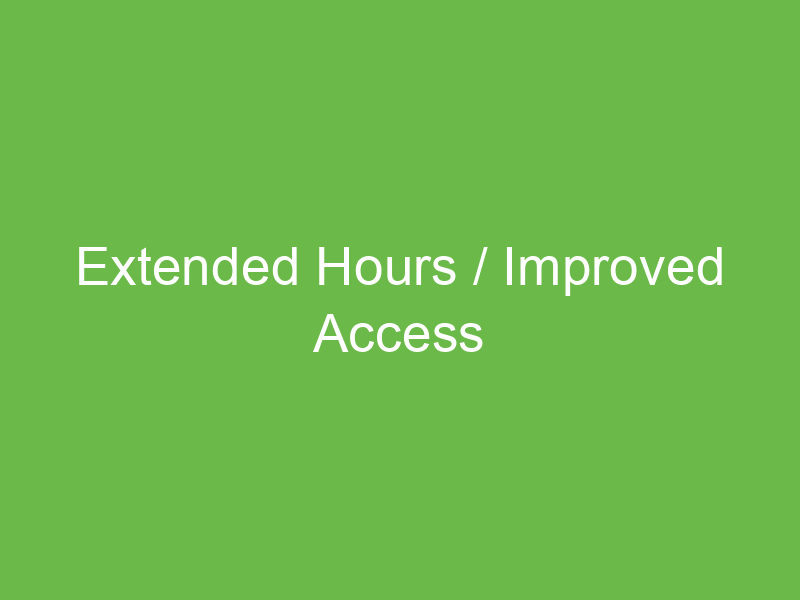 Extended Hours / Improved Access - St James Medical Centre