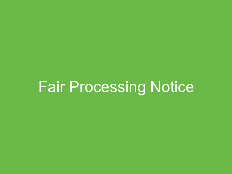 Fair Processing Notice - St James Medical Centre