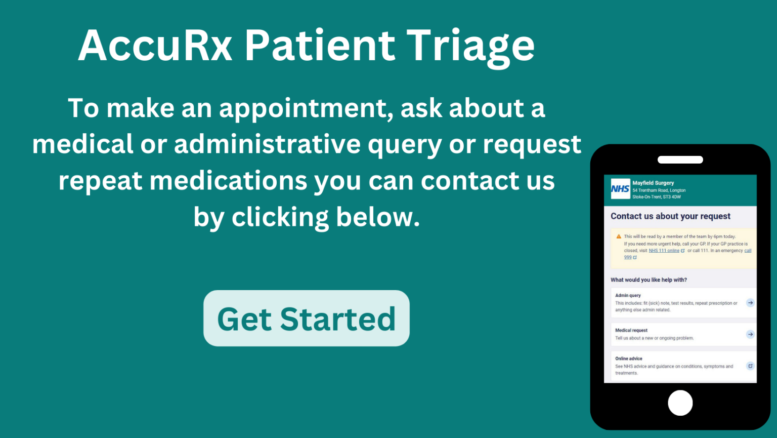 Appointments - Mayfield Surgery