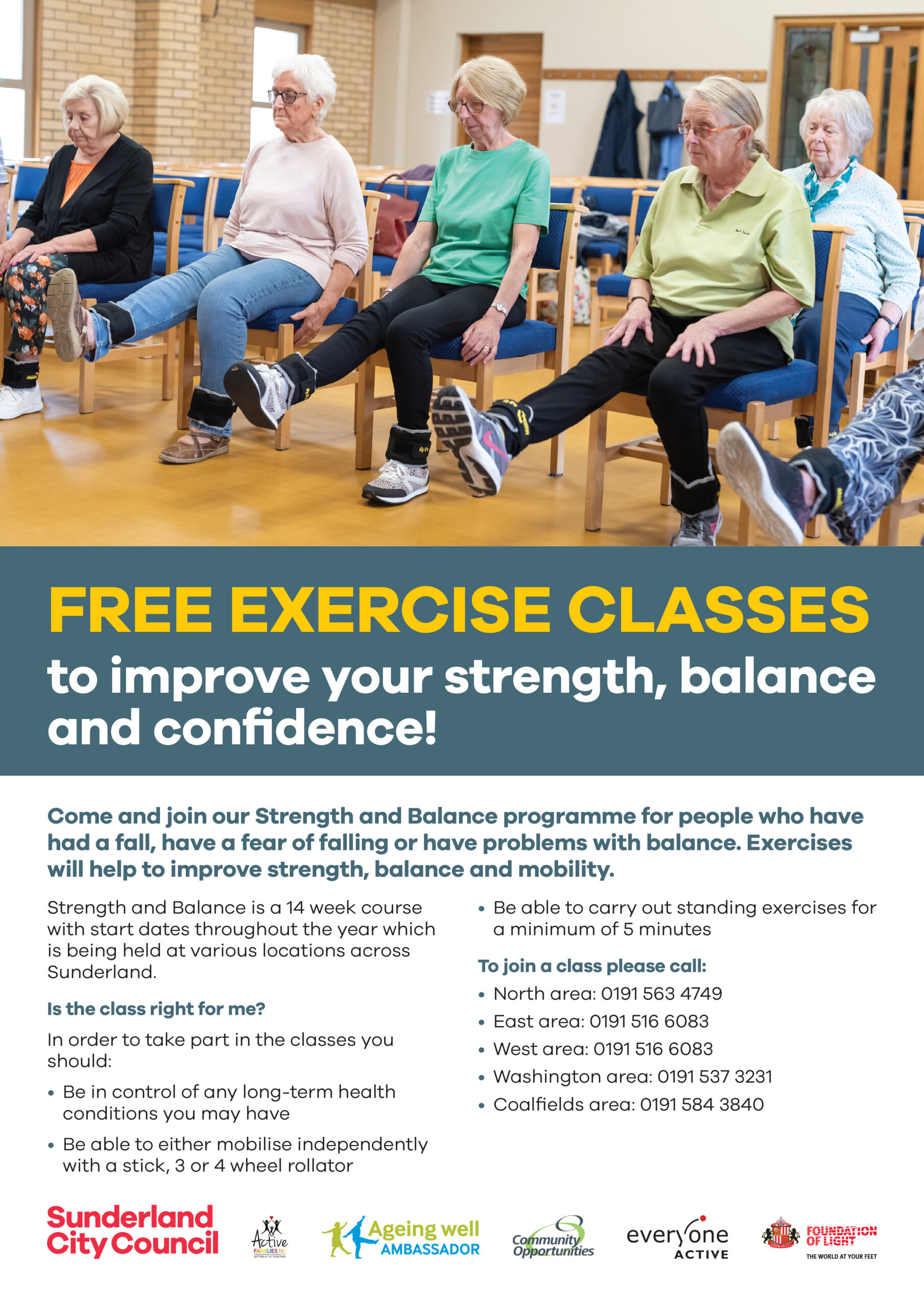 Free Exercise Classes to improve your strength, balance and confidence ...