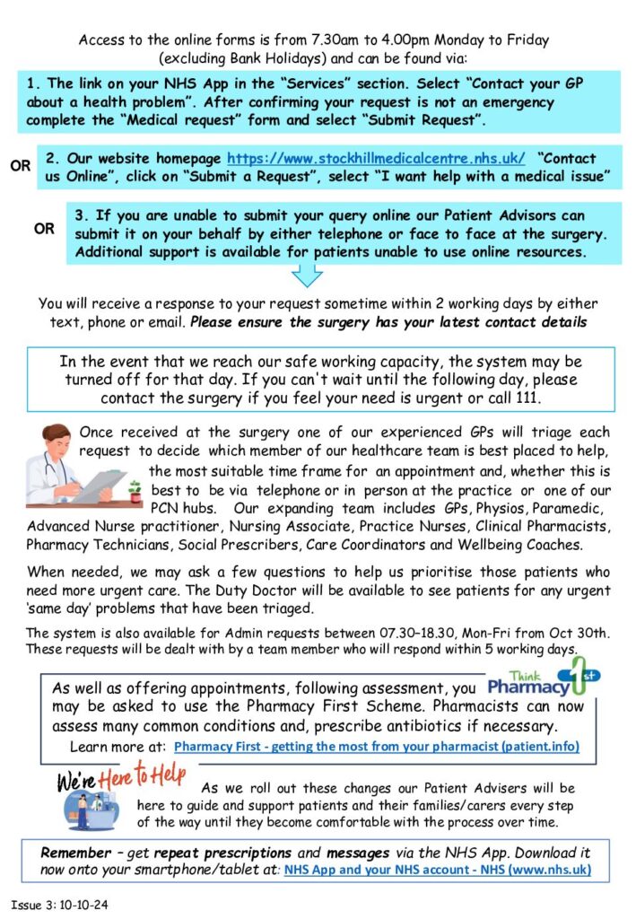 ***IMPORTANT INFORMATION*** Total Triage digital system launches at ...