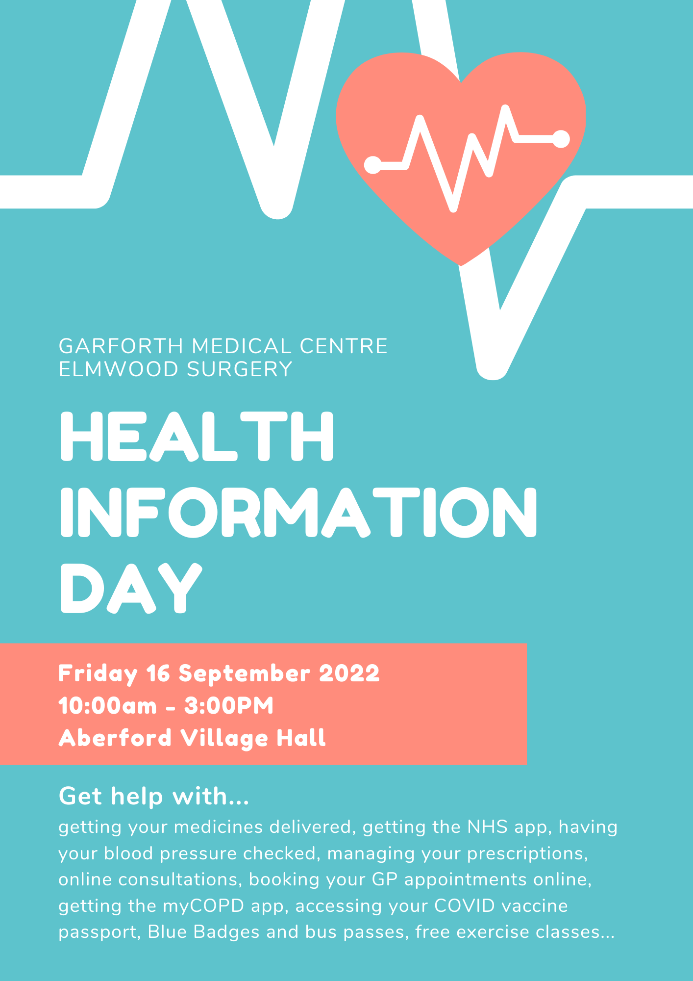 Health Information Day - Garforth Medical Practice
